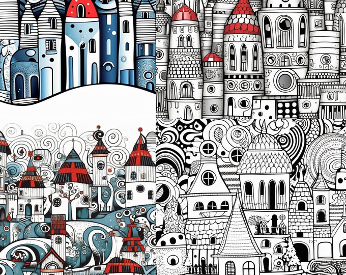 Hundertwasser Coloring Pages **"christmas 2024 Edition"** – Exclusive ...
