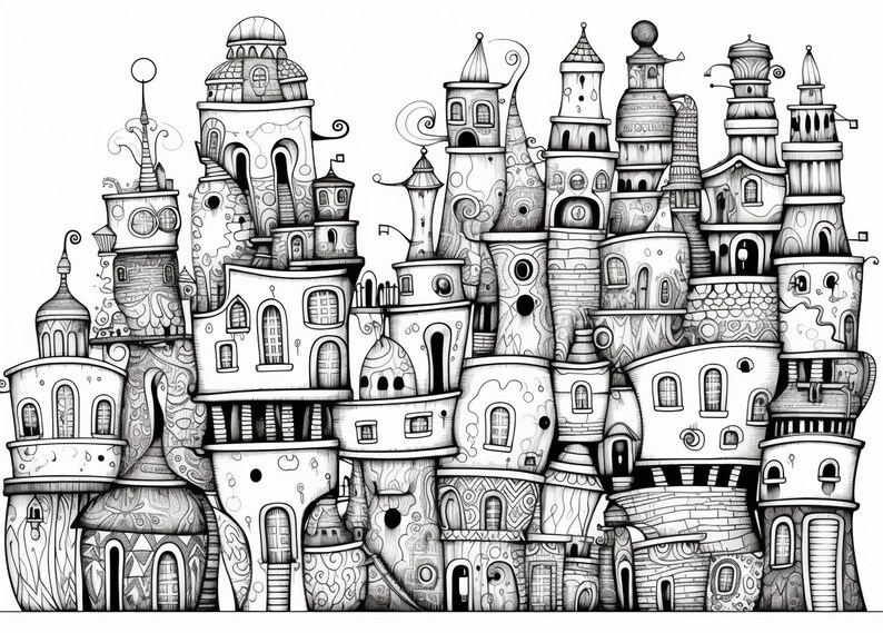 Hundertwasser Coloring Pages christmas 2023 Edition Exclusively on Etsy ...