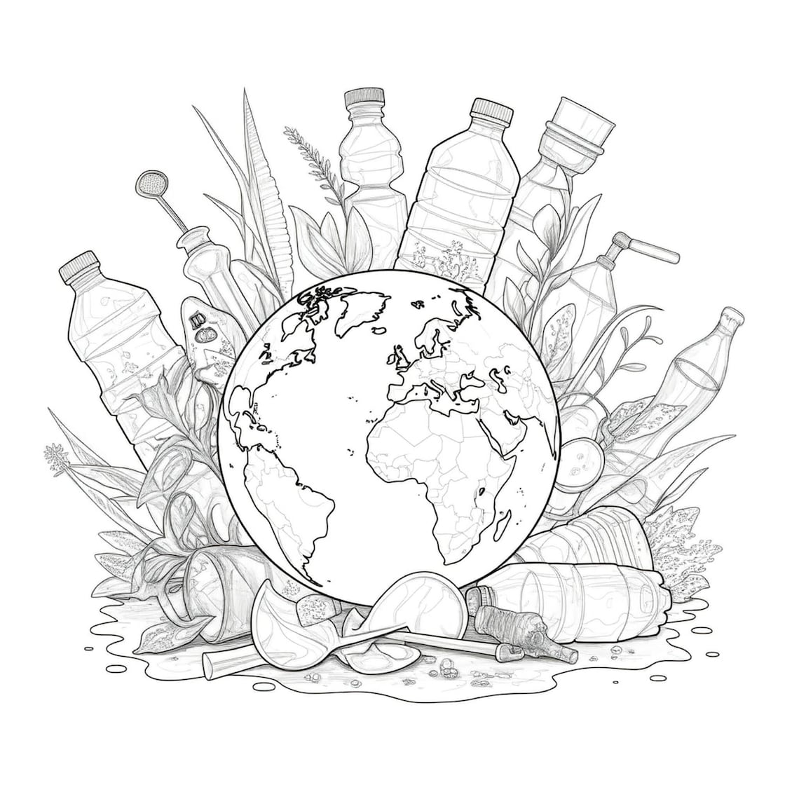 The Plastic-free Coloring Book: Explore the Problem of Plastic ...