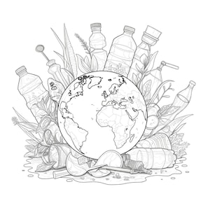 The Plastic-free Coloring Book: Explore the Problem of Plastic ...