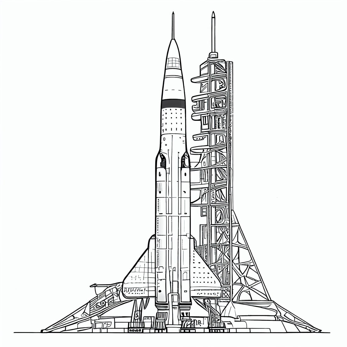 Rocket Coloring Pages Printable | 20 Space Coloring Sheets | Kids ...