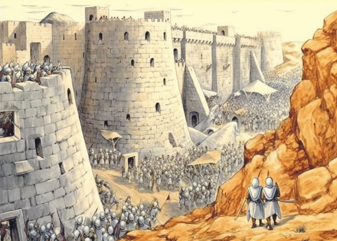 The Wall of Jericho || 40 Coloring Pages for Instant Download || PRINT ...