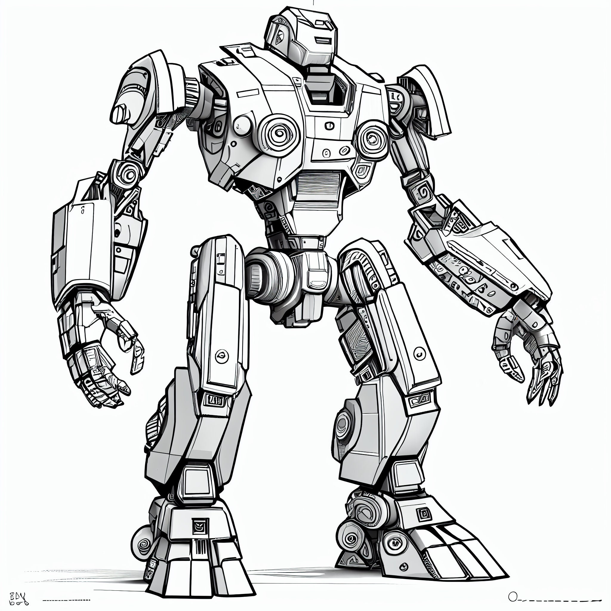 Pacific Rim Robots Coloring Pages