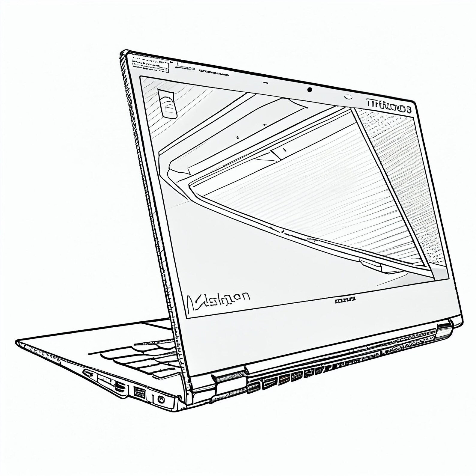 50 Laptop Coloring Pages || for Print and Instant PDF Download || Get ...