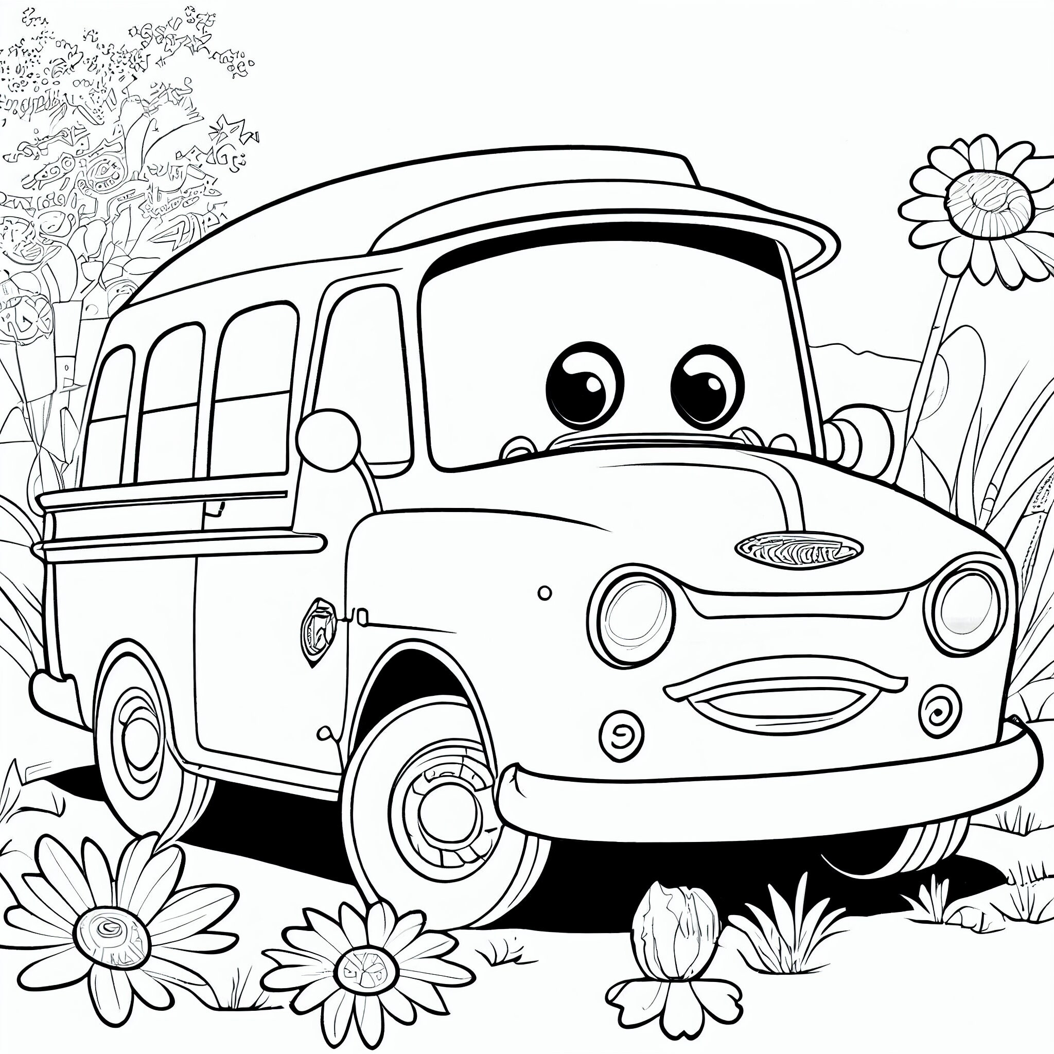 30 Fun Cars: Coloring Pages for Kids Explore Vehicles and - Etsy