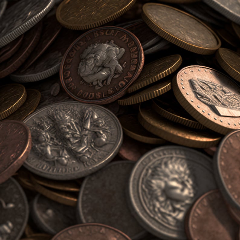 Rare Coin and Metal Collection: Copper, Silver, Gold, and Platinum - Etsy