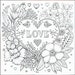 12 Love-themed Coloring Pages for Kids and Adults - Instant Download ...