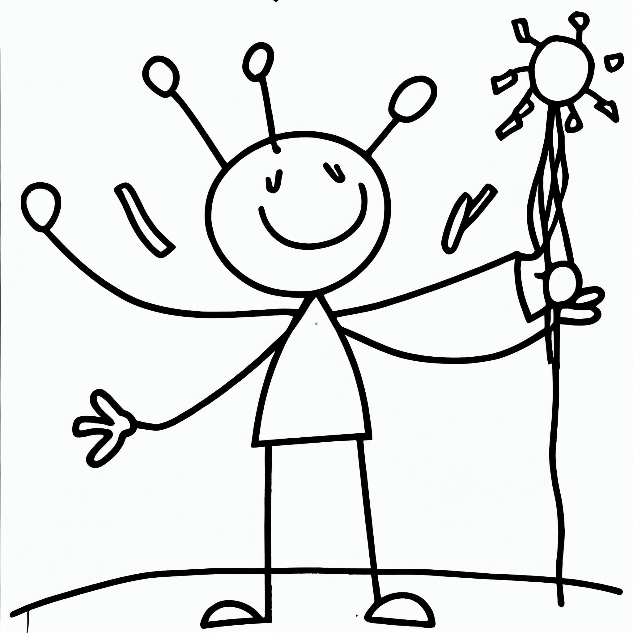 33 Kindergarten Stick Man Coloring Pages - Digital Artwork to Inspire ...