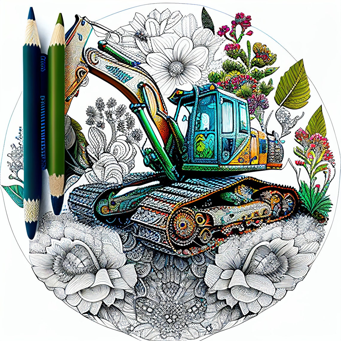 Dig Into Fun With 5 Excavator Coloring Pages - Perfect for Kids and ...