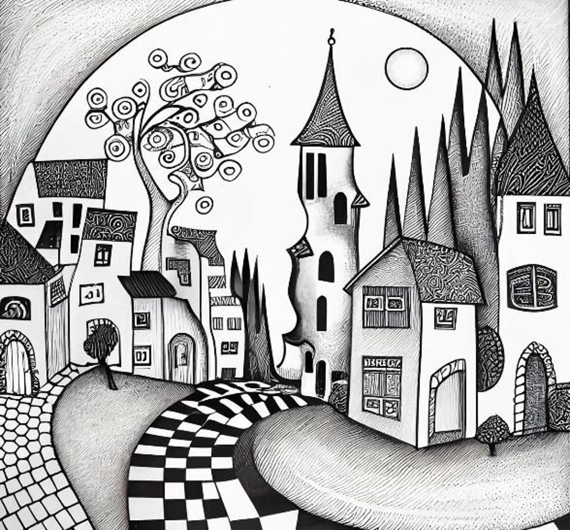 Hundertwasser Coloring Pages || the Ultimate XXL Collection || 40 ...