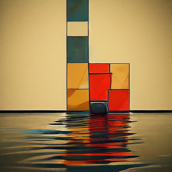 Cubism and Water Art 2022 Digital Download Digital - Etsy UK