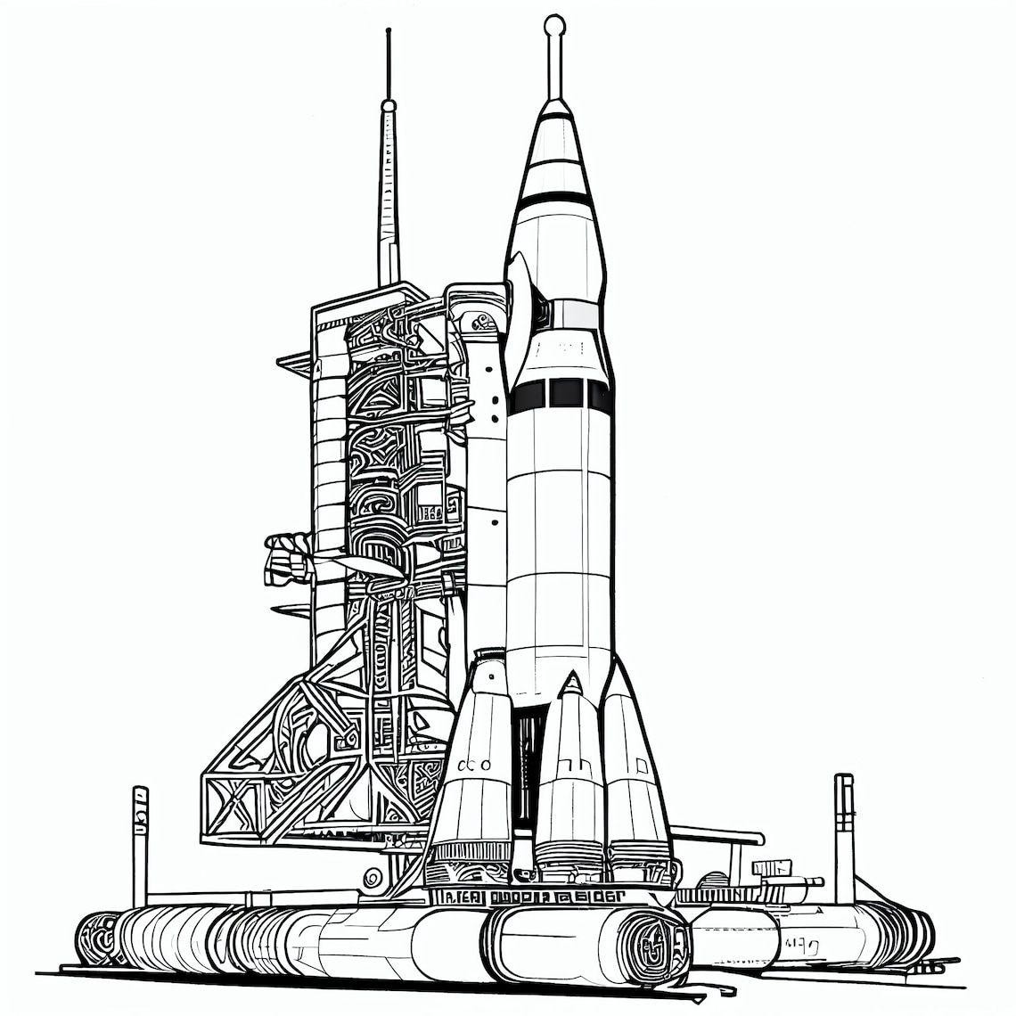 Ready for Launch: 20 NASA Rocket Coloring Pages for Kids and Adults ...