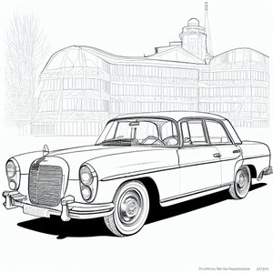 24 Mercedes Benz Coloring Pages for Kids and Adults Instant - Etsy