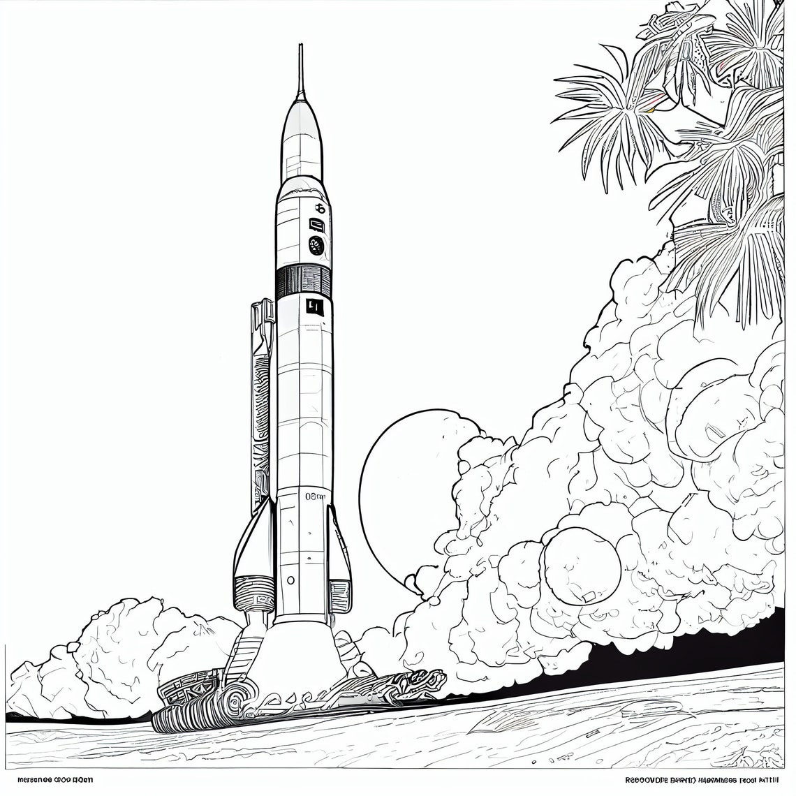 Ready for Launch: 20 NASA Rocket Coloring Pages for Kids and Adults ...