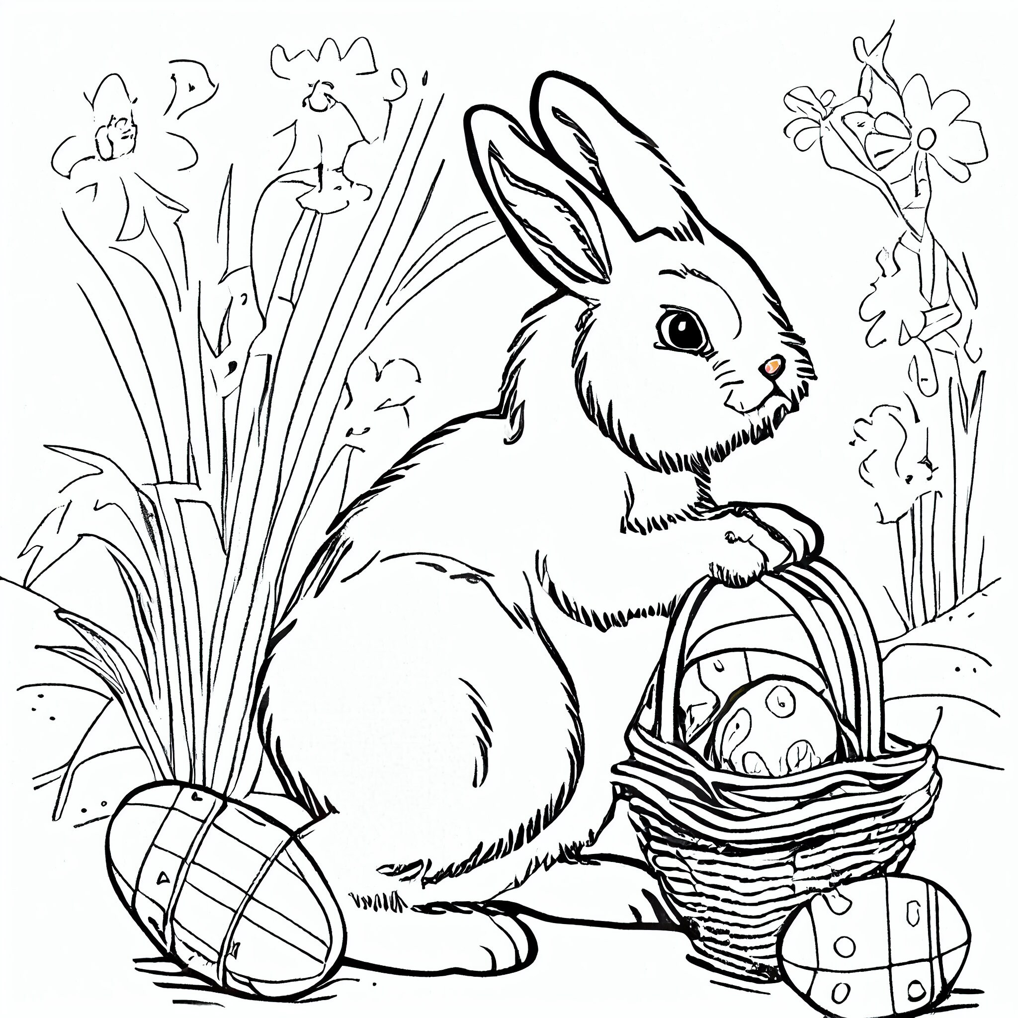 Hoppy Easter Coloring Pages: 30 Fun and Egg-citing Designs for Kids and ...