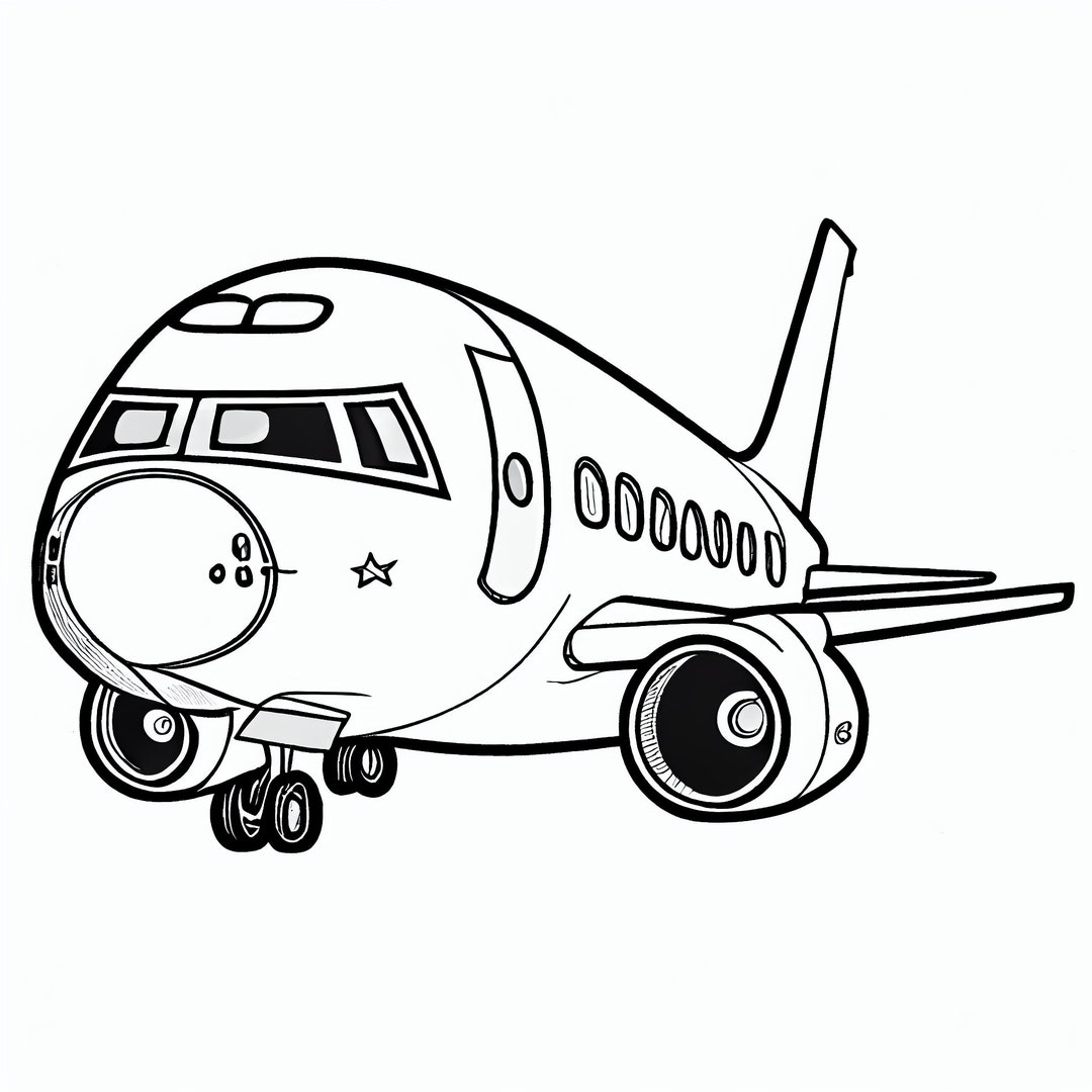 Airplane Coloring Pages for Kids – 20 Printable Aviation Coloring ...