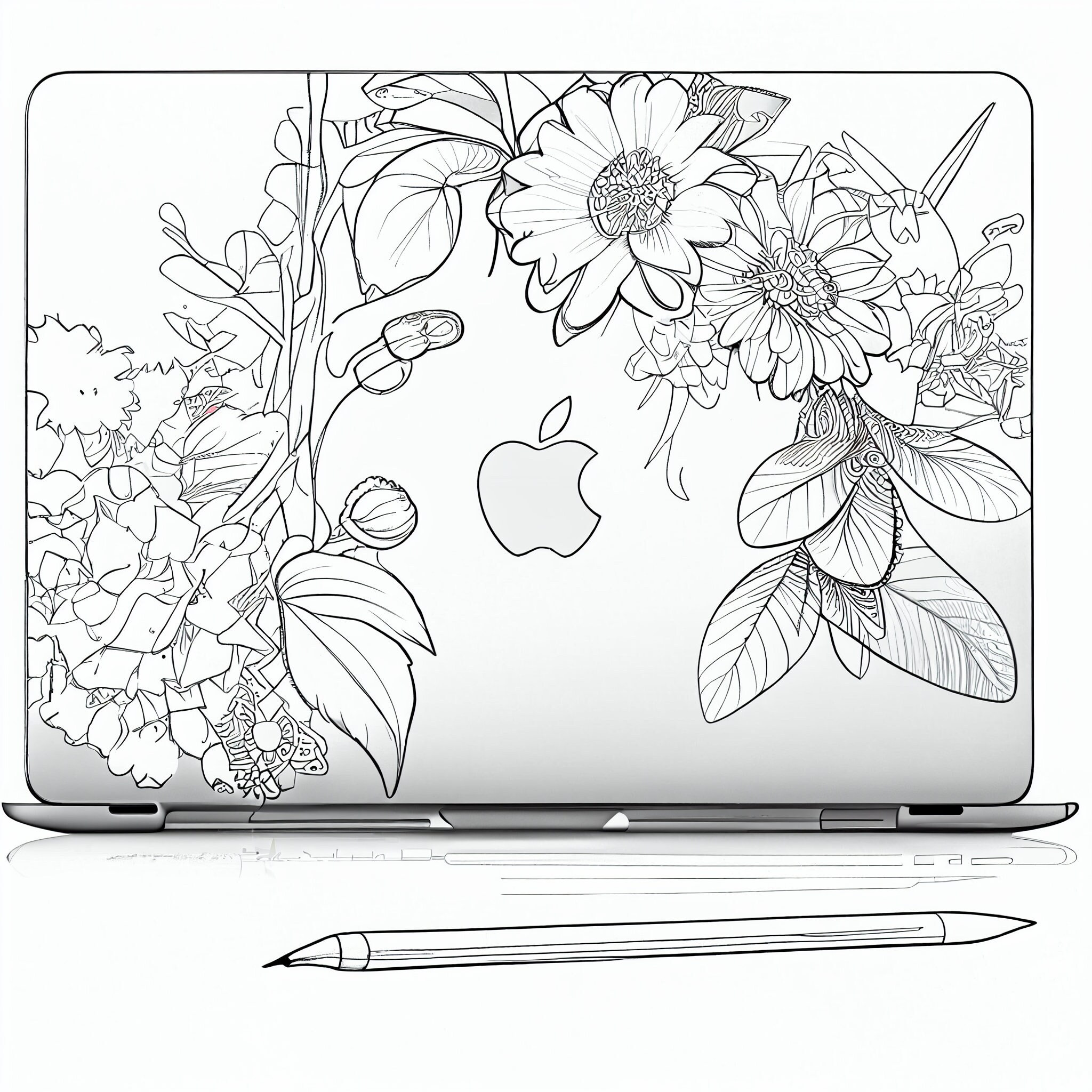 50 Laptop Coloring Pages || for Print and Instant PDF Download || Get ...