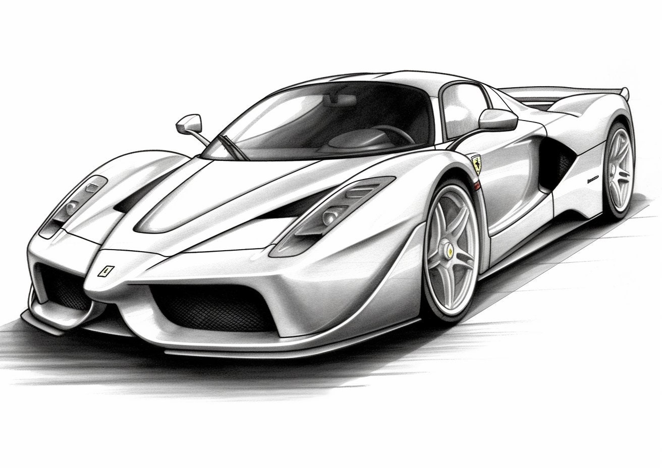 50 Ferrari Coloring Pages - Instant Download! PDF - Etsy