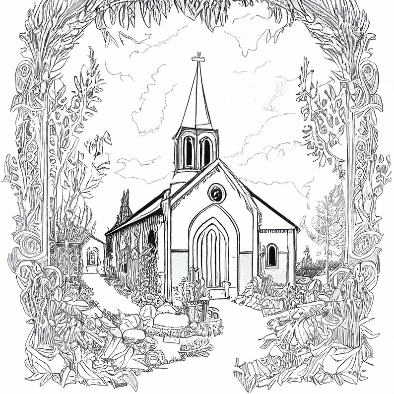Divine Inspirations: 33 X Coloring Pages for Devotion and Reflection ...