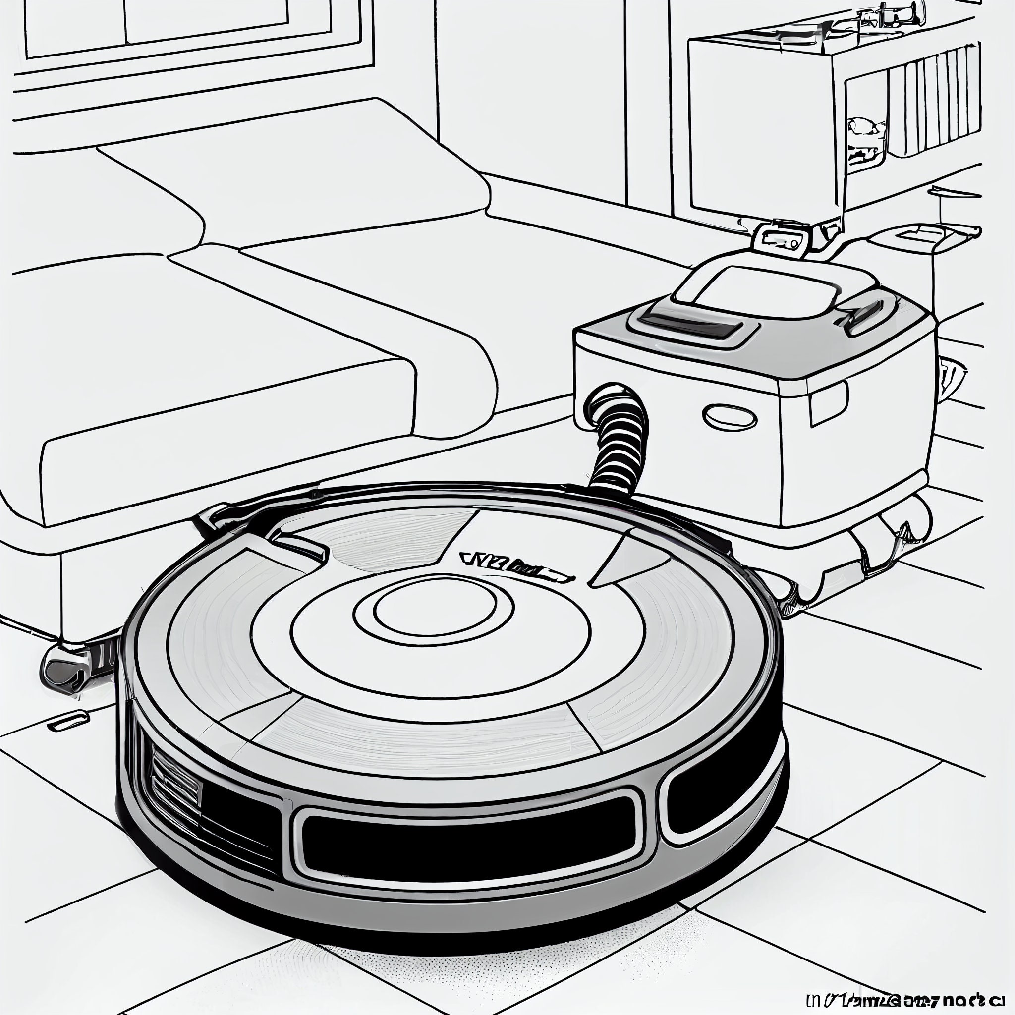 50 ROBOT VACUUM CLEANER || Coloring Pages for Instant Download ...