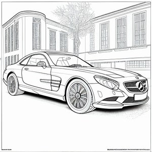 24 Mercedes Benz Coloring Pages for Kids and Adults Instant - Etsy