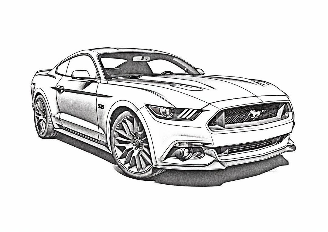 21 Unique Ford Mustang Coloring Pages coloringbook Etsy Ireland