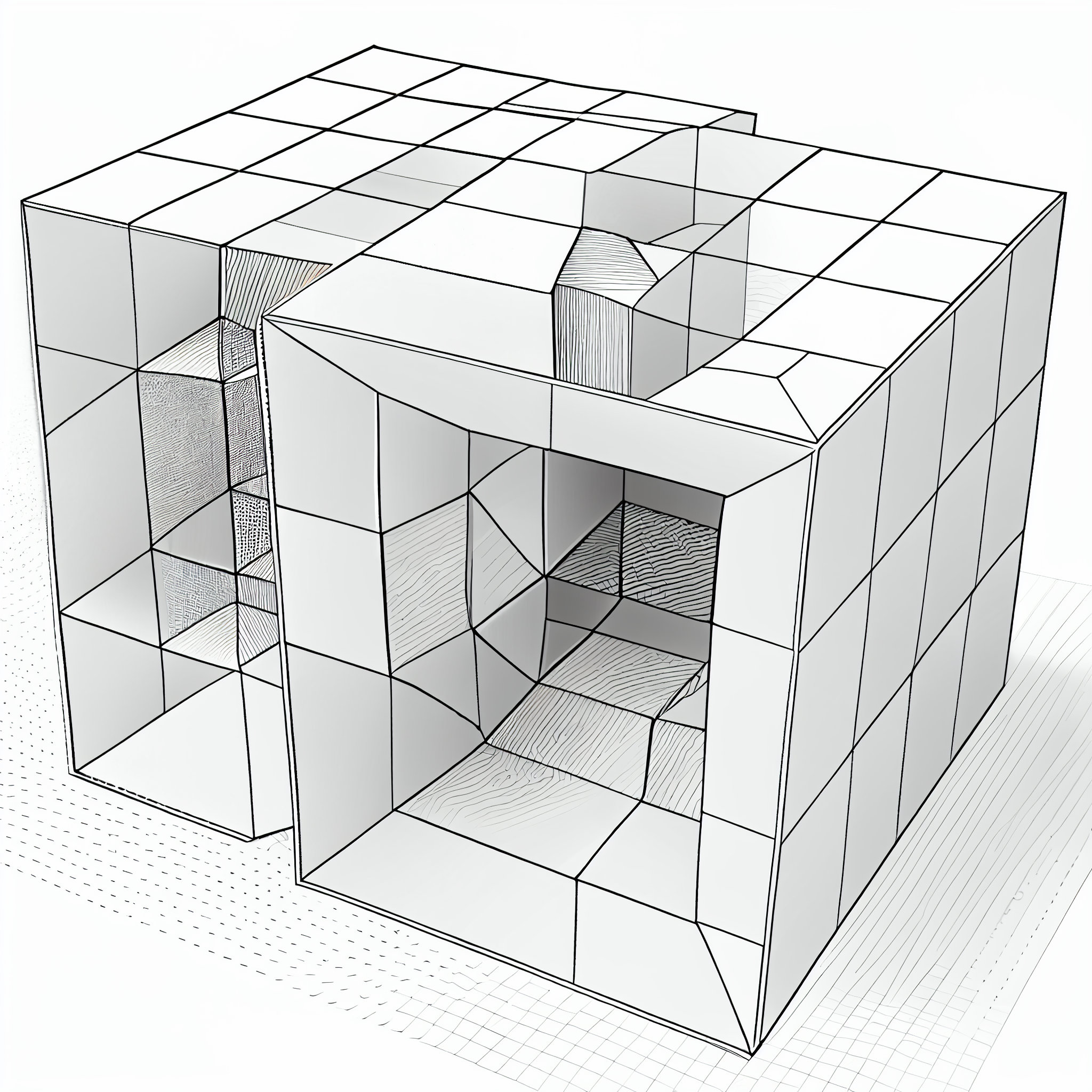 20 X 3D CUBE COLORING PAGES - Fun and Engaging Activity for All Ages ...