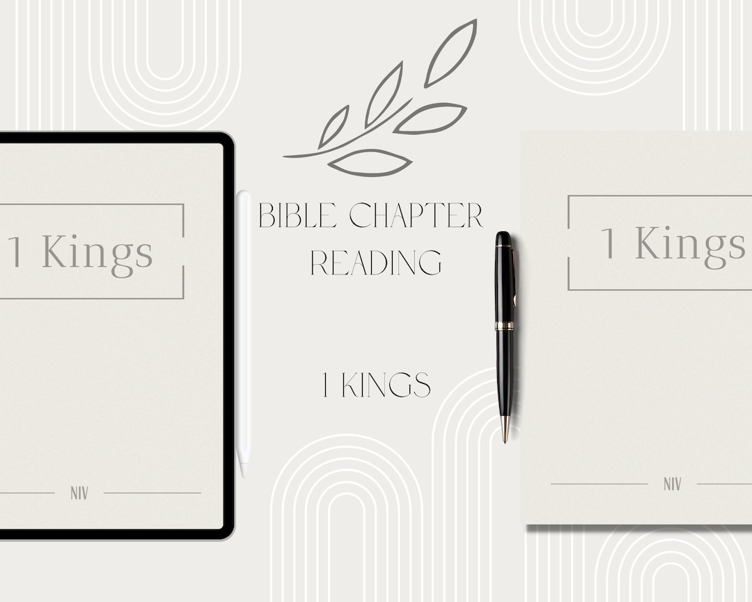 The Book of 1 Kings Bible Readings Bible Study Notes - Etsy