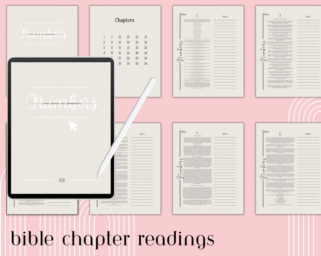 Book of Numbers Bible Readings Bible Study Notes - Etsy