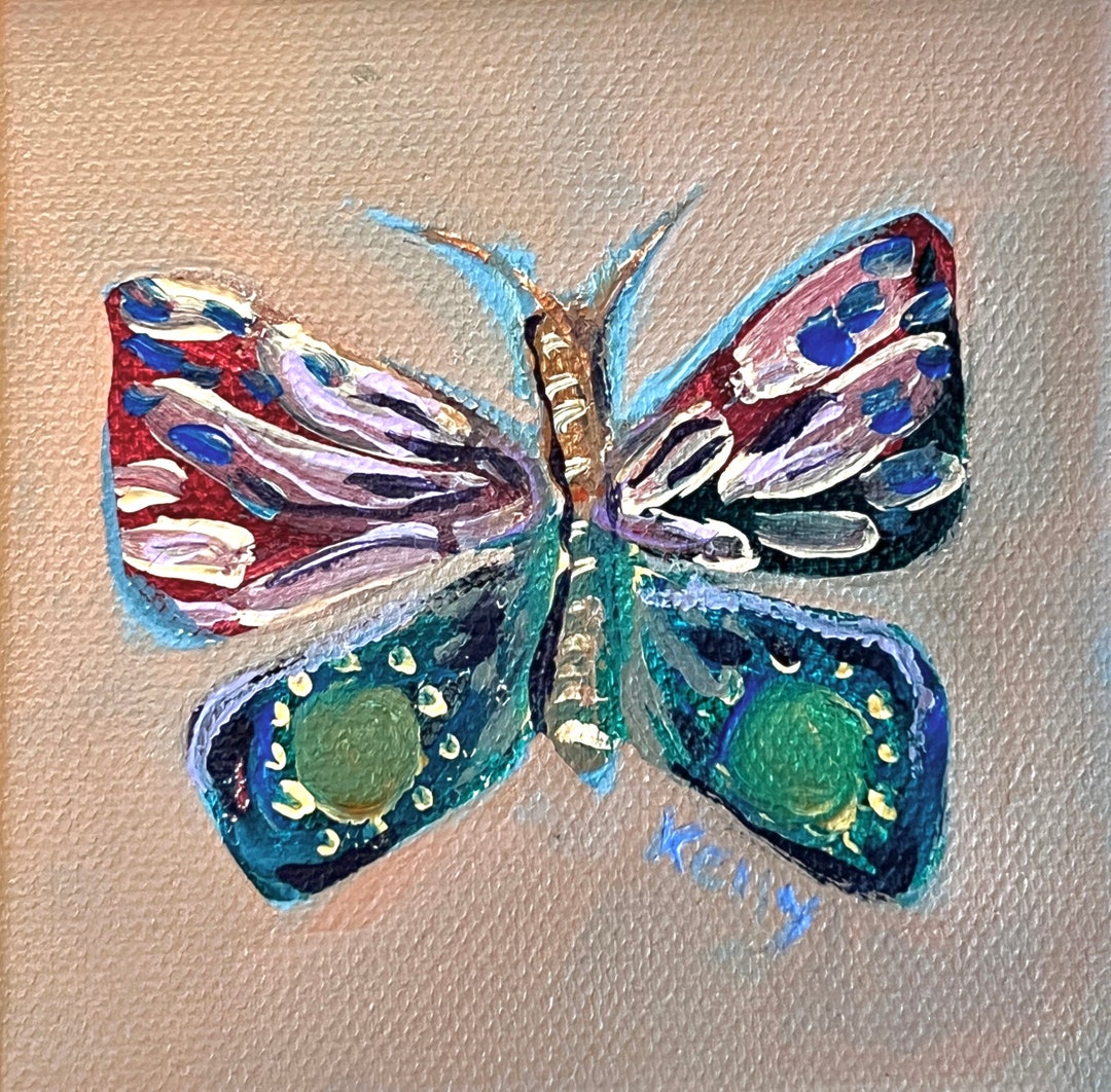 BUTTERFLY II - Original Acrylic Painting on Canvas Original Painting ...