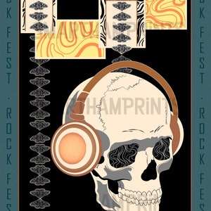 Fake Music Festival Poster, Music Printable Wall Art, Instant Download ...