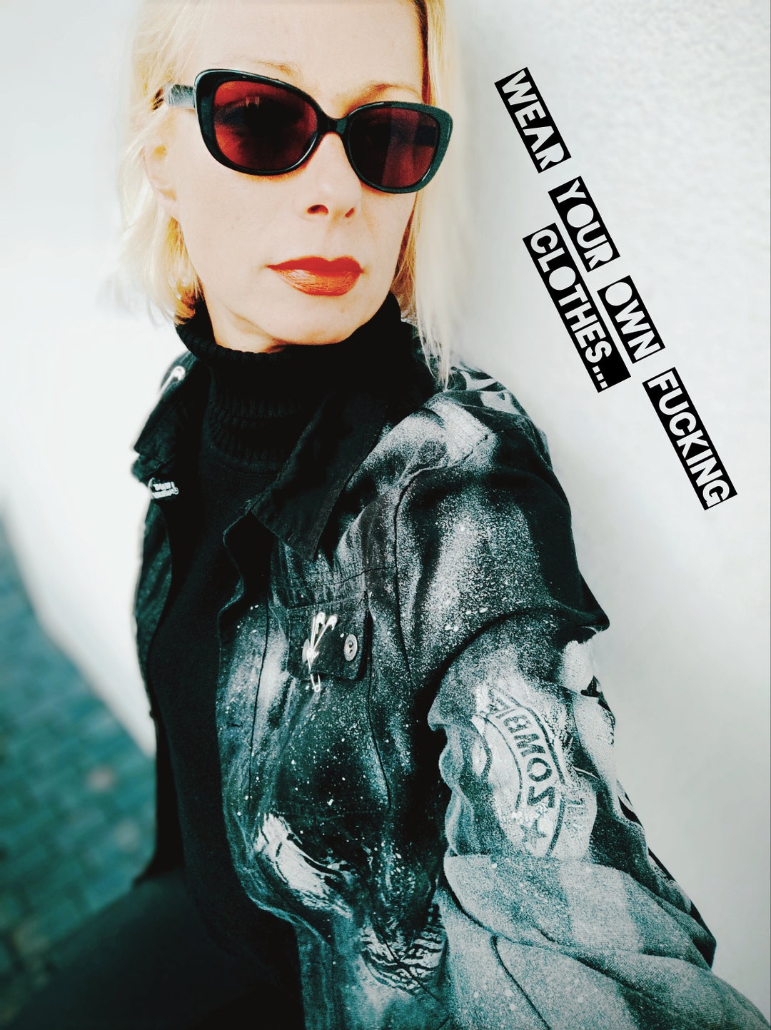 Fashion Killer ++ Upcycled Jacket++ Metal++ Rock++ Destroyed Fashion++ ...