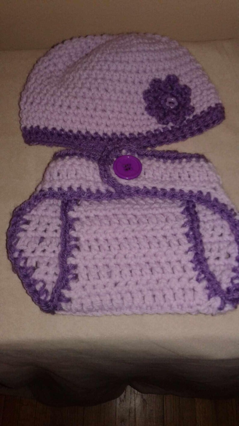 Diaper Cover and Hat Set for Baby Newborn - 3 Months - Hat-16 ...