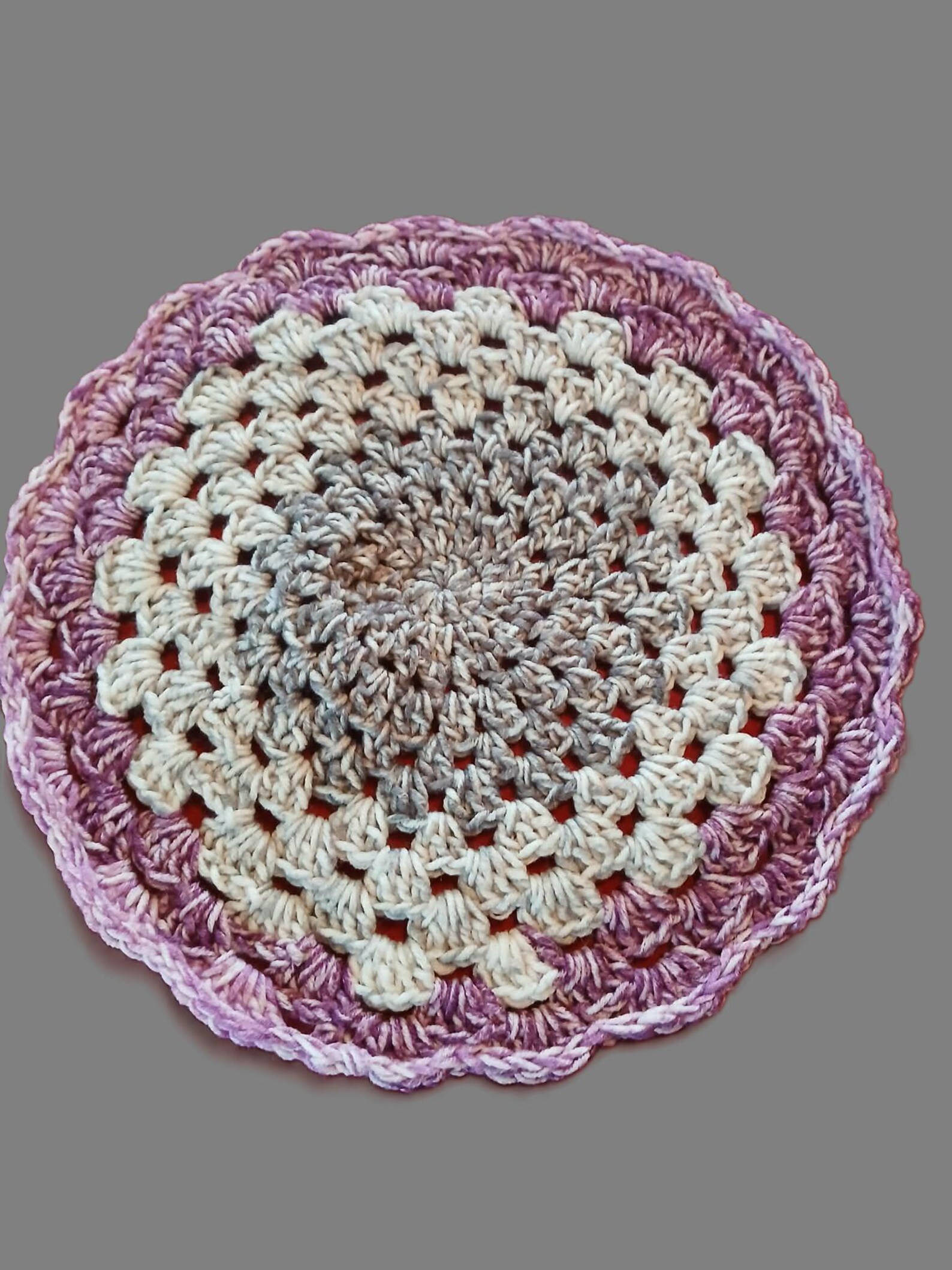 Doilies-round, 12.5 Inch Circumference. Victorian Style. Gray and Pink ...