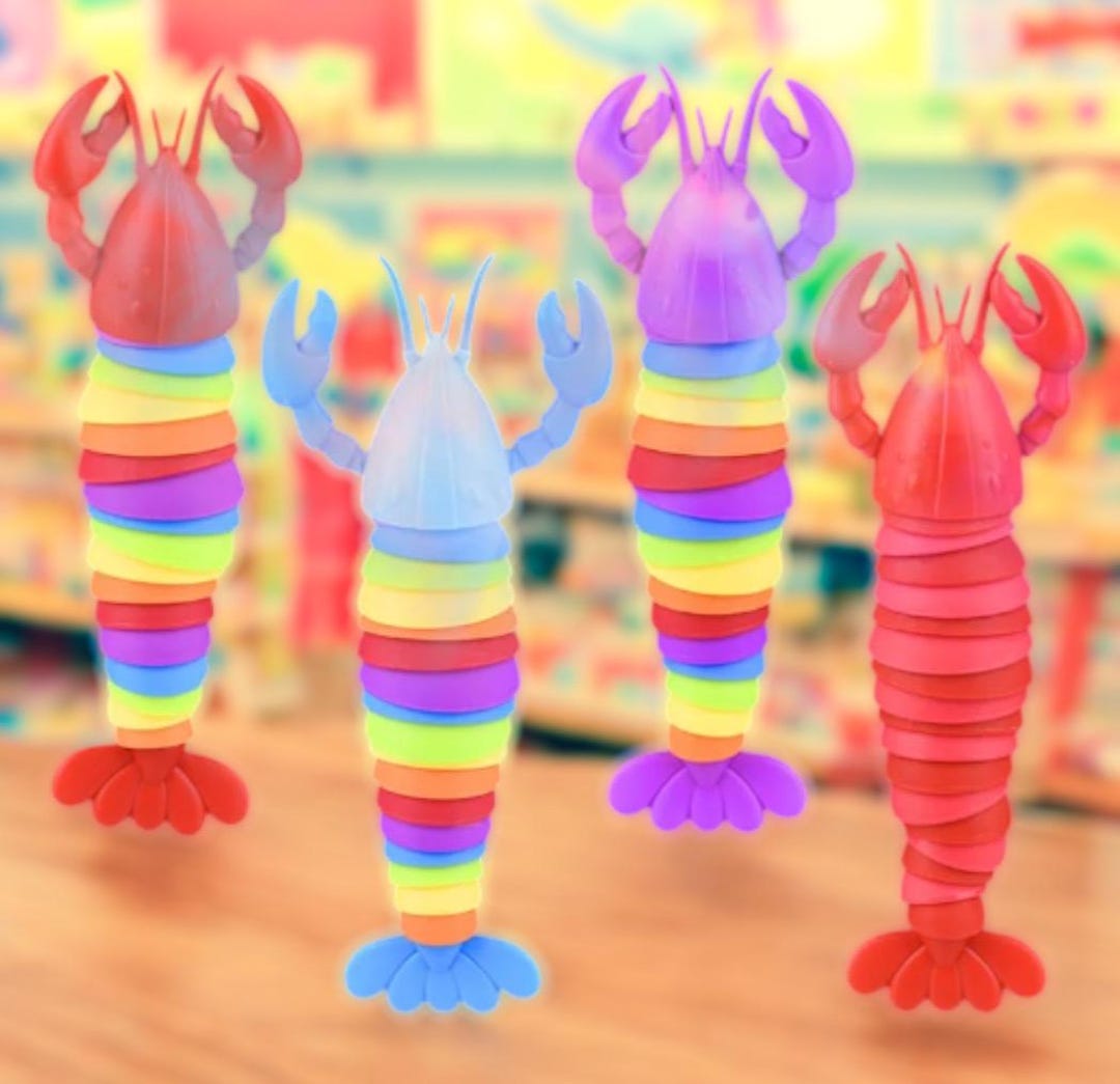 10" Light-up Wiggle Sensory Lobster - Etsy