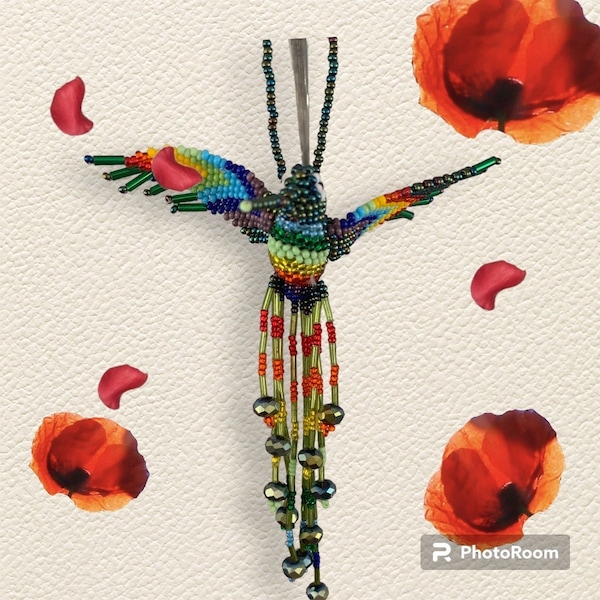 Beaded Hummingbird - Etsy