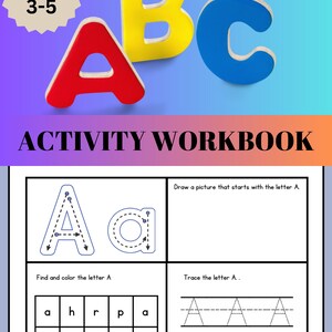 Alphabet Activity Workbook: Fun & Educational Letter Learning ...