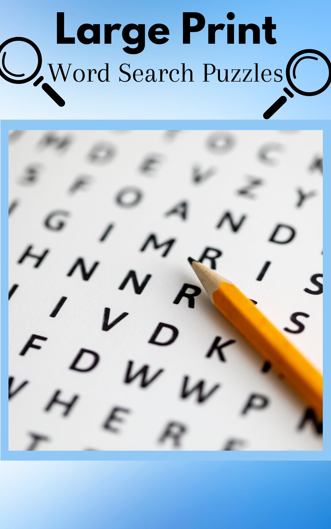 Large Print Word Search New Fun and Relaxing Word Search Puzzle for All ...