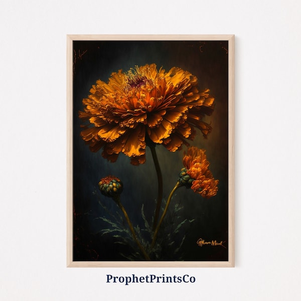 Marigold Print - Etsy
