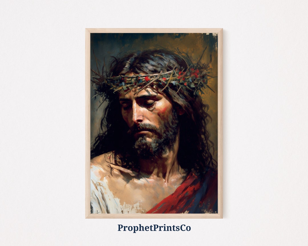 Vintage Jesus Christ Poster Print | Christian Wall Art | Original ...