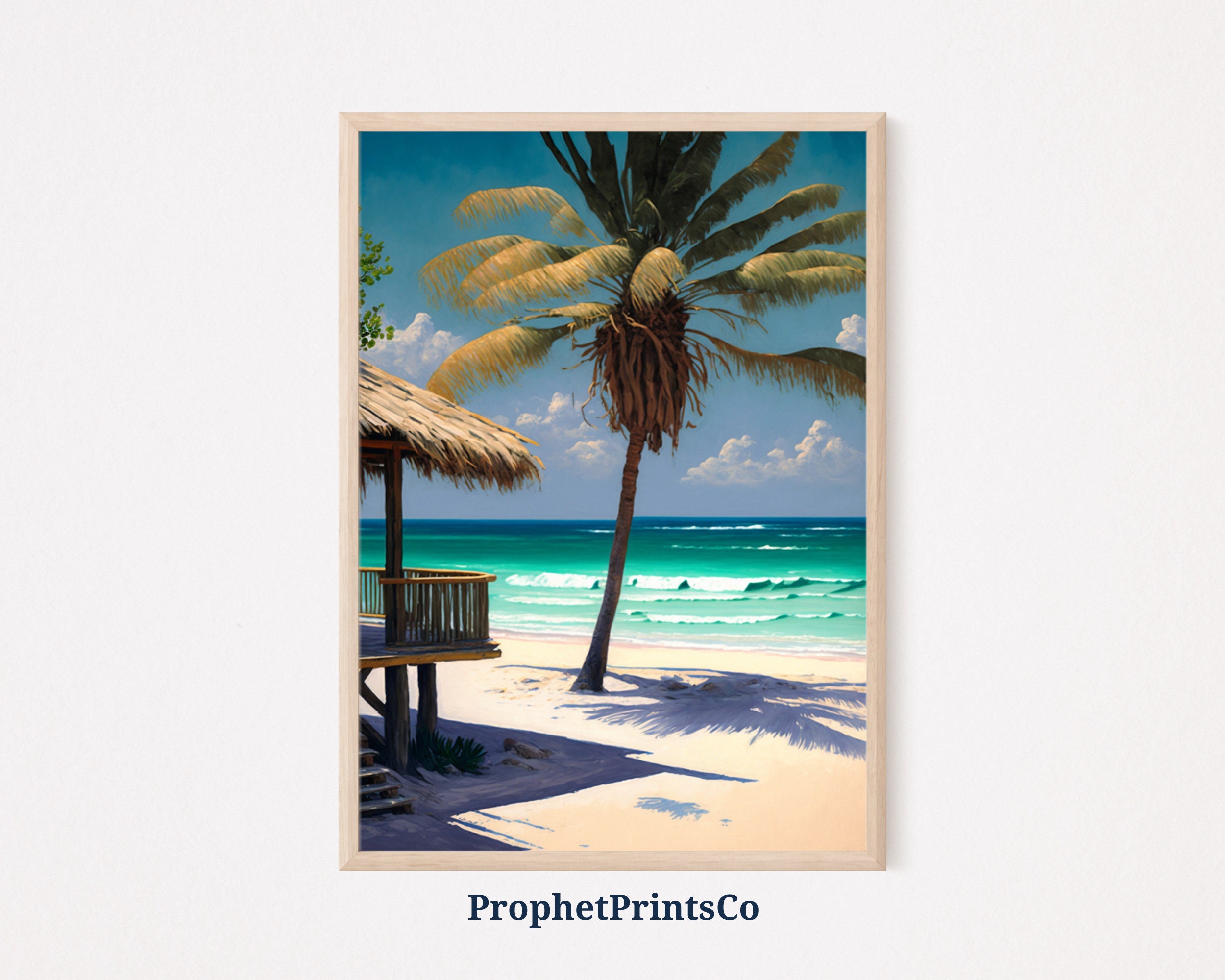 Mexico Beach Poster Print | Original Mexican Wall Art | Travel Lover ...