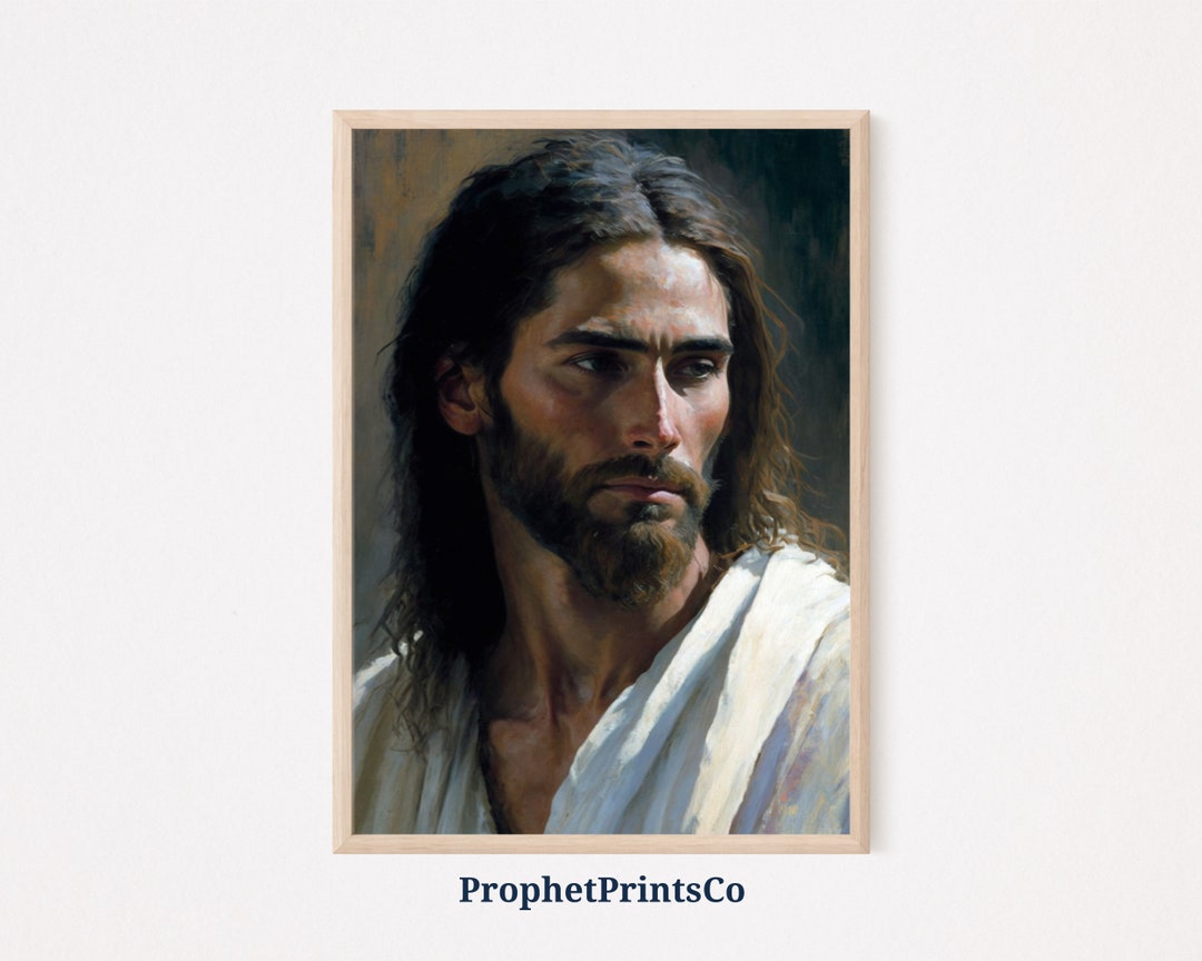 Jesus Christ Poster Print | Farmhouse Wall Art | Christian Religious ...