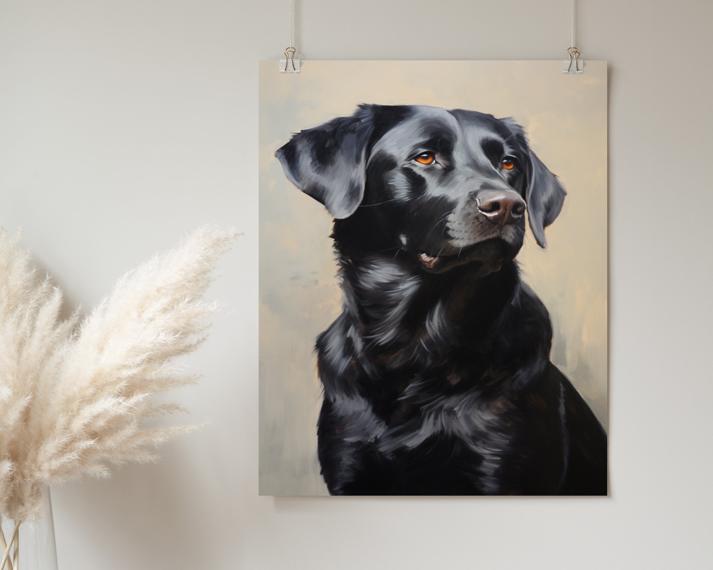 Cute Labrador Art | Black Lab Printable | Puppy Nursery Art | Dog Lover ...