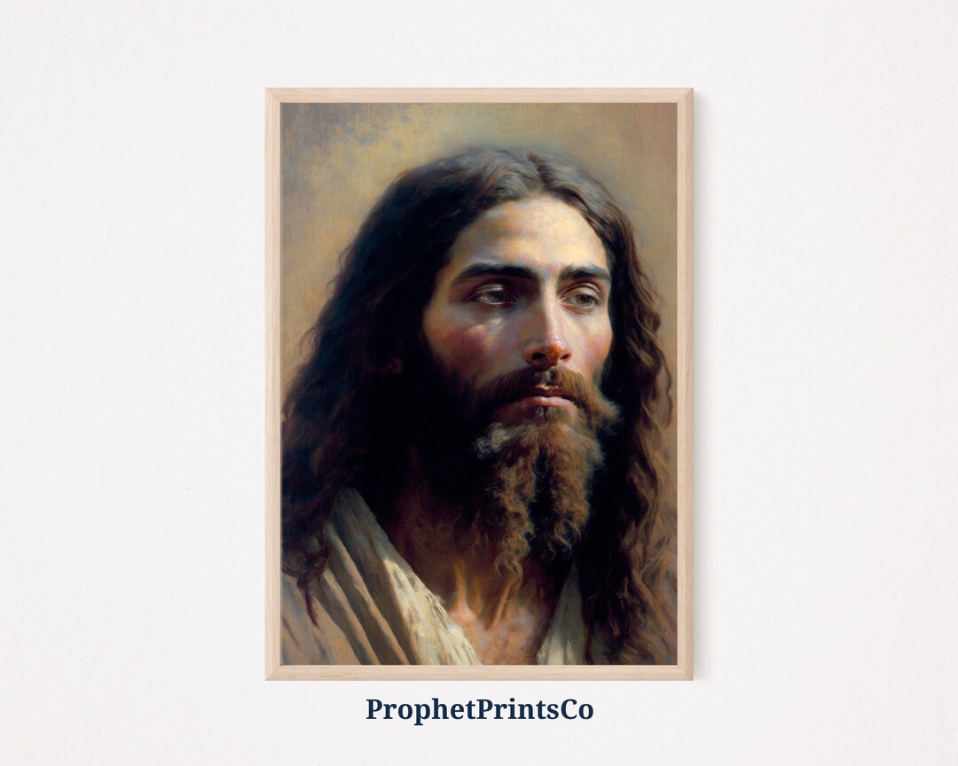 Jesus Christ Poster Print | Farmhouse Wall Art | Christian Religious ...