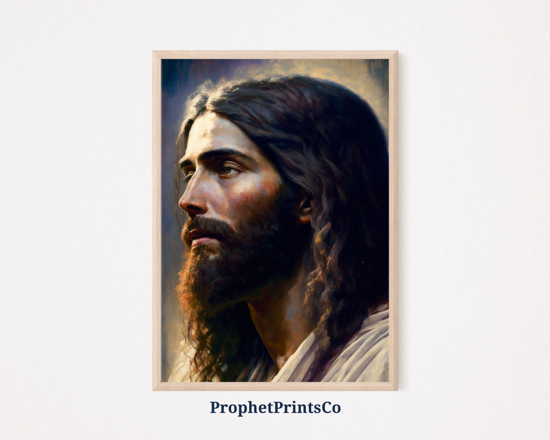 Jesus Christ Poster Print Farmhouse Wall Art Christian Religious Gift ...