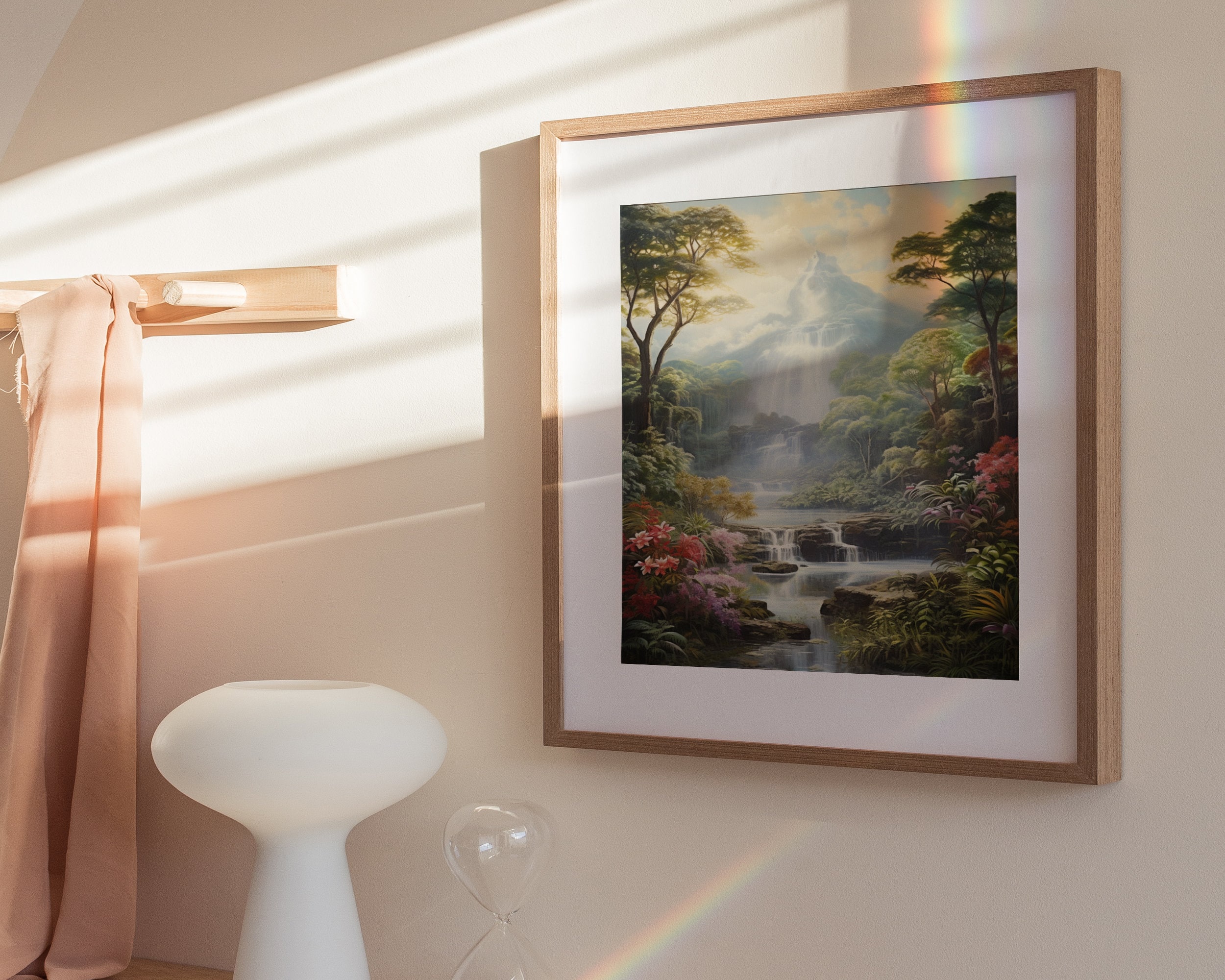 The Garden of Eden Landscape Print | Garden of Eden Art Print | Oil ...