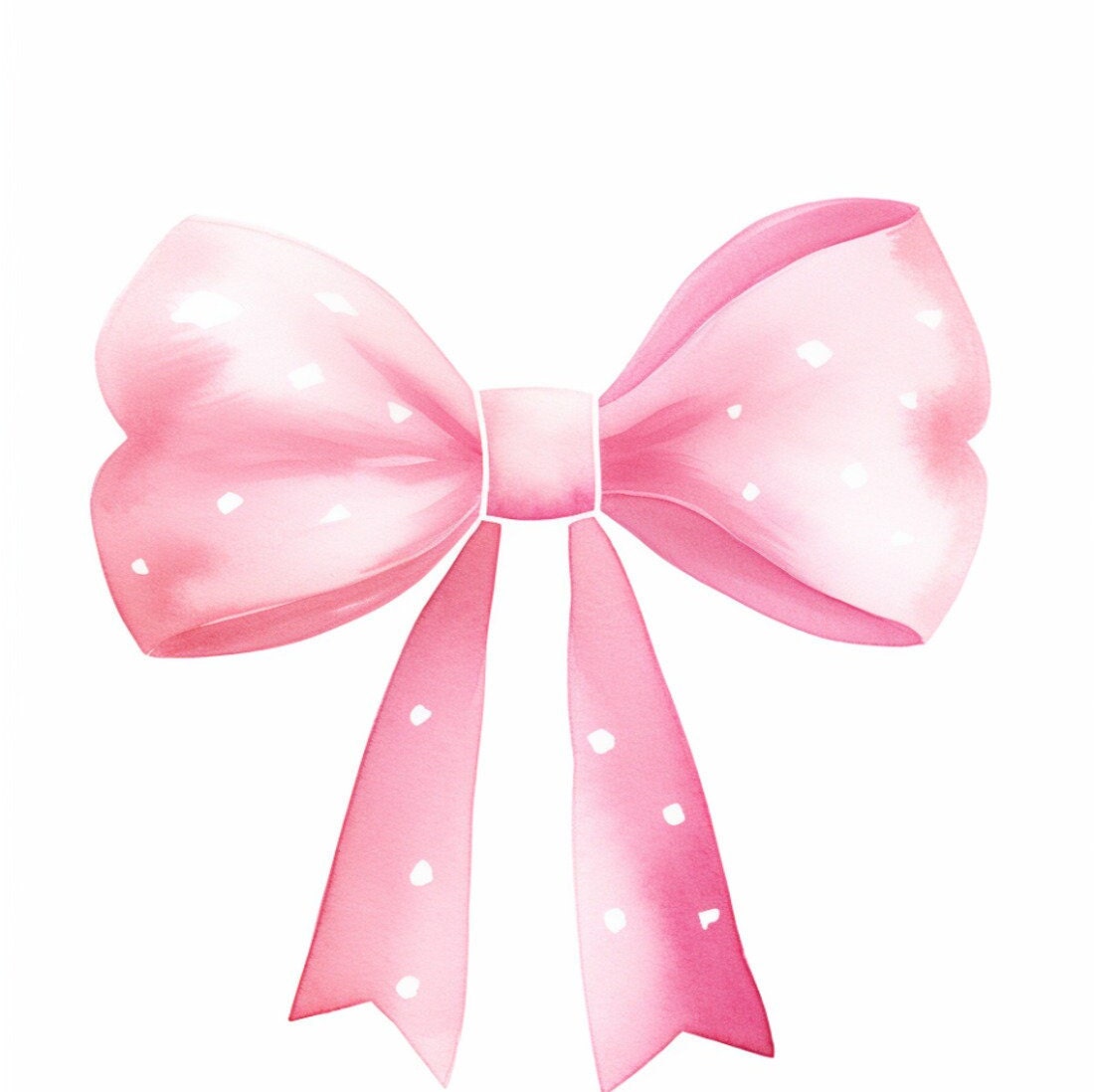 Pink Preppy Bow Print | Aesthetic Watercolor Wall Art | Match Box Art ...