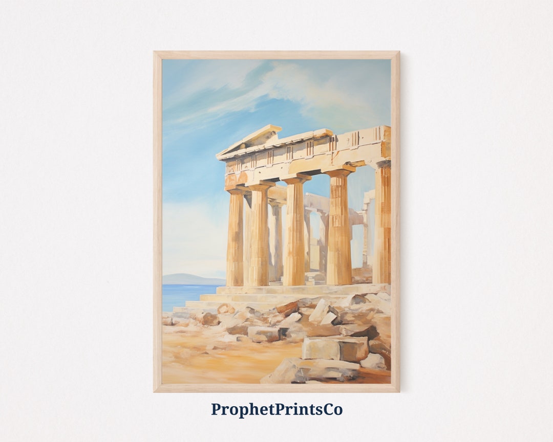 Parthenon Wall Art | Ancient Greece Home Decor | Ancient Greek ...