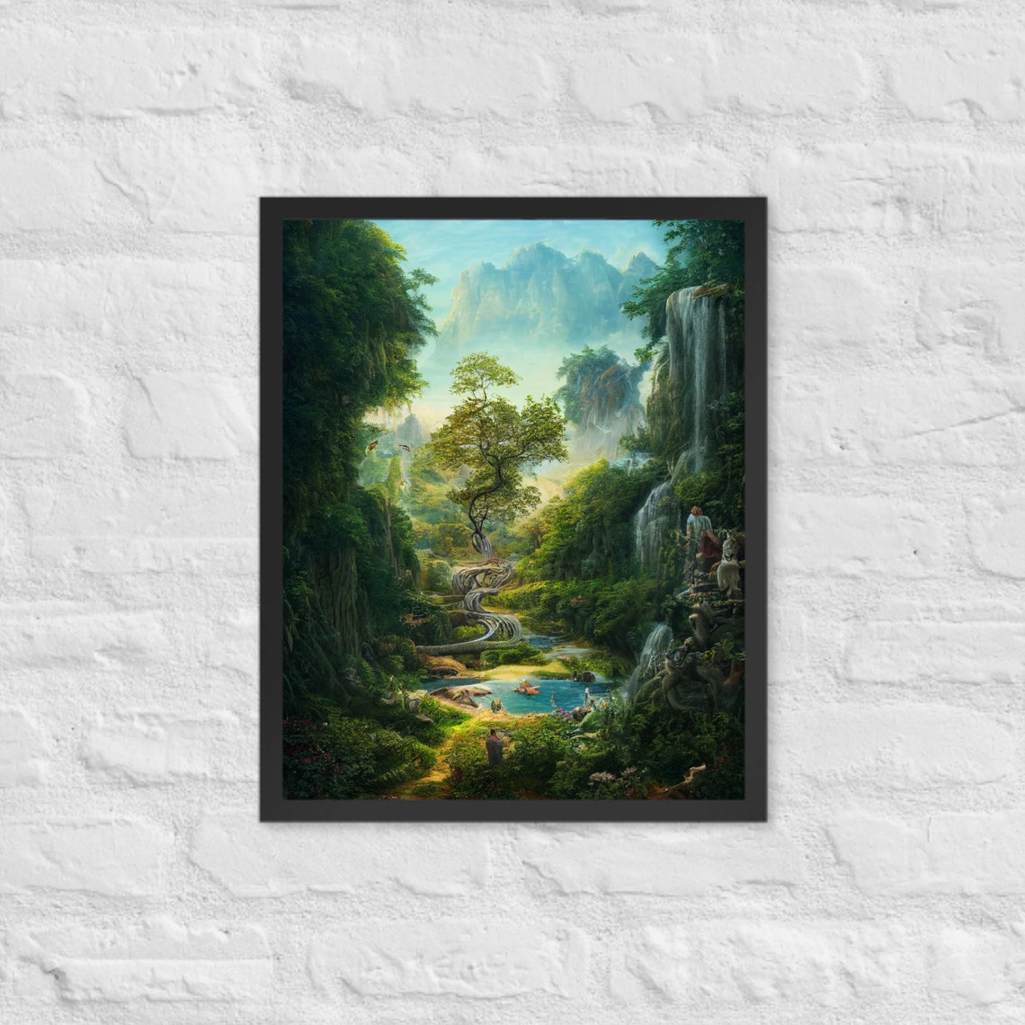 DIGITIAL DOWNLOAD Garden of Eden Poster Print Christian Wall - Etsy