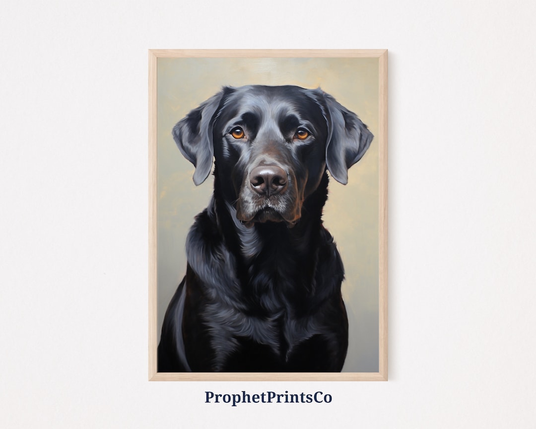 Cute Labrador Art | Black Lab Printable | Puppy Nursery Art | Dog Lover ...